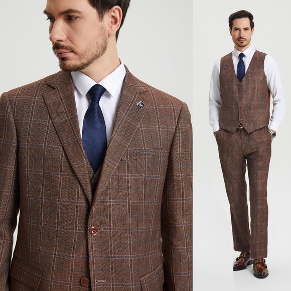 Stacy Adams | Suits & Blazers | Stacy Adams Mens 3pc Suit Slim Fit ...